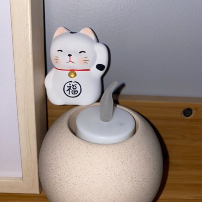 Ceramic Lucky Cat Set Lucky Cats for Luck Happiness Wealth - Etsy