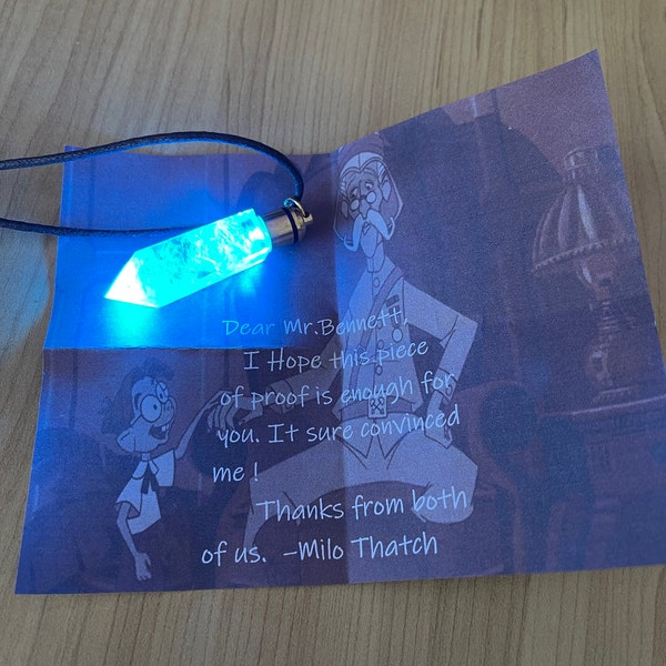 Disney's Atlantis the Lost Empire Kida Crystal Handcrafted Glowing ...