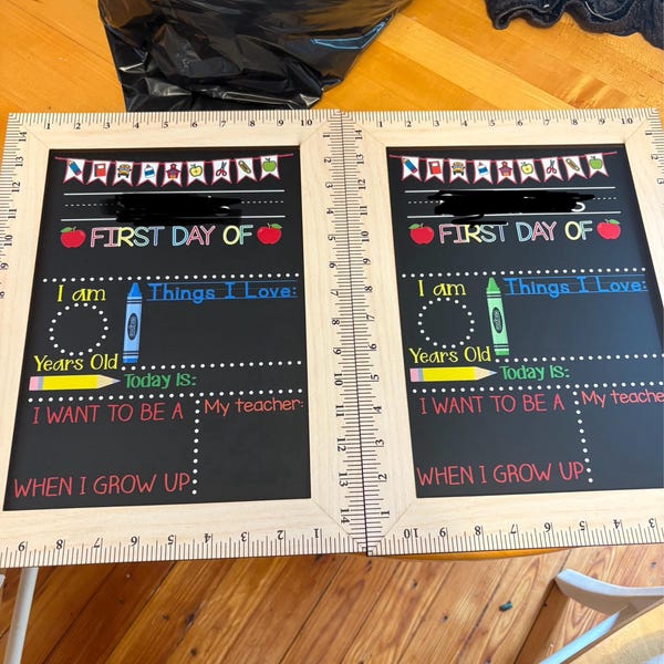 First Day of School Sign, First Day of Kindergarten Sign, 1st Day of ...