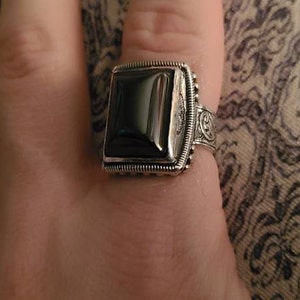 Mens Ring,antique Style Gemstone Handmade Sterling Silver Men Ring ...