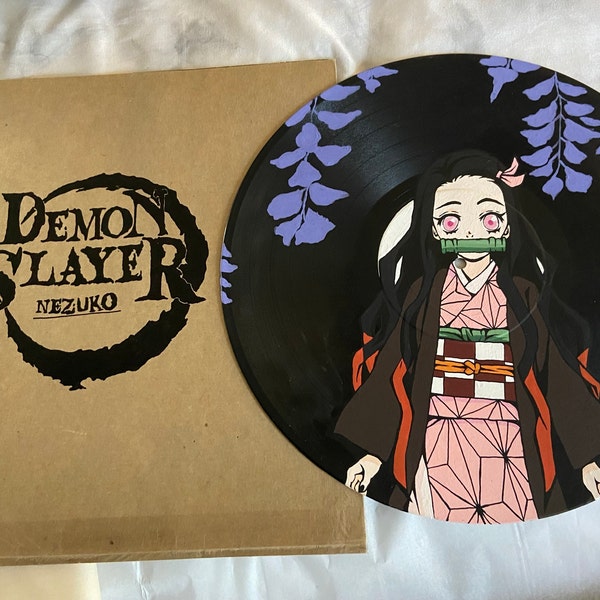 Customizable Hand Painted Anime Fanart 12 Vinyl Record Vinyl Record ...