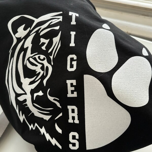 Tigers Digital Download | Tiger Print | Editable Tigers Mascot SVG for ...