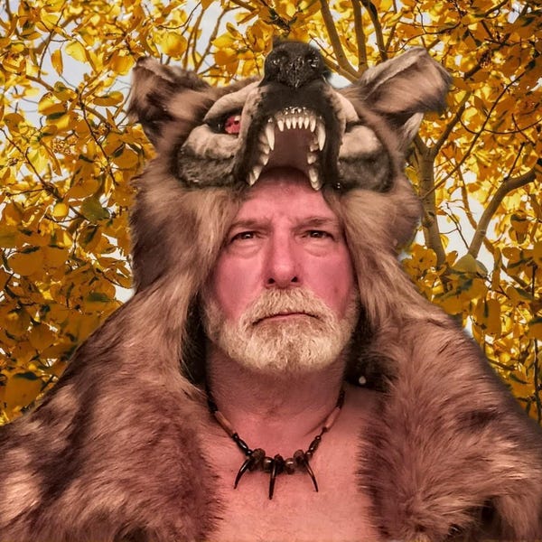 Werewolf Headdress, Brown Wolf Mask, Animal Friendly Faux Fur - Etsy