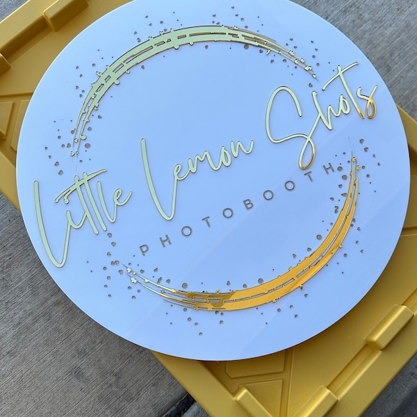 Round Business LOGO Sign • Business Shop Sign • Round Business Sign ...