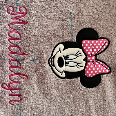 Minnie Mouse Applique Design Minnie Applique Design Minnie Face ...