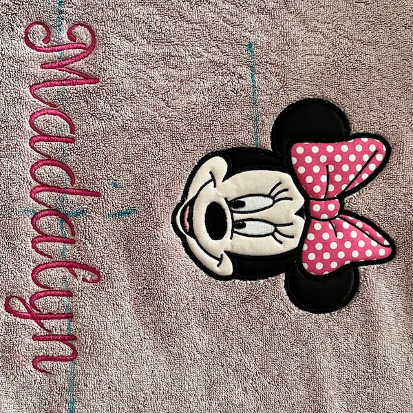 Minnie Mouse Applique Design - Minnie Applique Design - Minnie Face ...