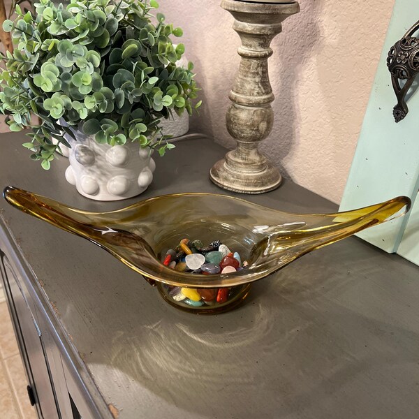 Vintage Glass Emerald Green Glass Bell Dinner Bells Diamond Cut Look ...