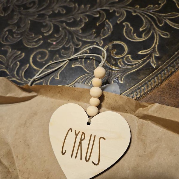 Wooden Rubber Duck Name Tag // Engraved Duck Name Tag // Duck Name Tag ...