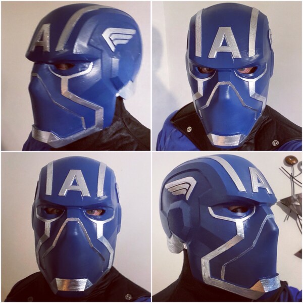 Captain America Helmet (hydra/red Guard./night Thrasher) - Etsy