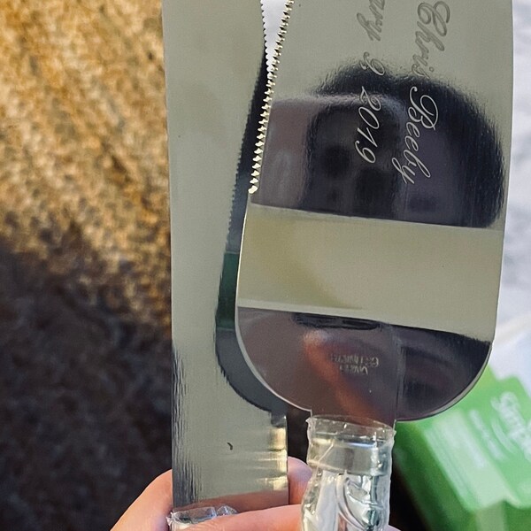 Gifts Infinity Personalized Wedding Cake Knife and Server Set Free ...