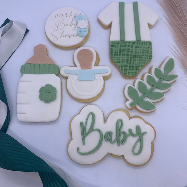 Baby Embosser & Cookie Cutter Combo Acrylic Fondant Stamp, Embosser for ...