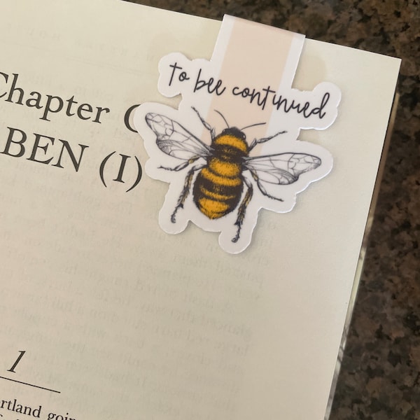 Bee Bookmark, Magnetic Bookmark, Planner Reading Accessory, Cute ...