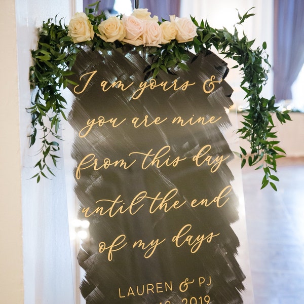 Painted Wedding Signs Acrylic Welcome Sign Welcome to Our Wedding Sign ...