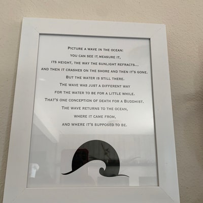 The Wave Returns to the Ocean Full Quote the Good Place Art Print Wall ...