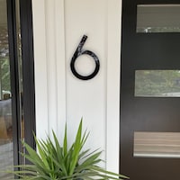 12 Inch Modern House Numbers - Contemporary Minimalist Address Sign ...