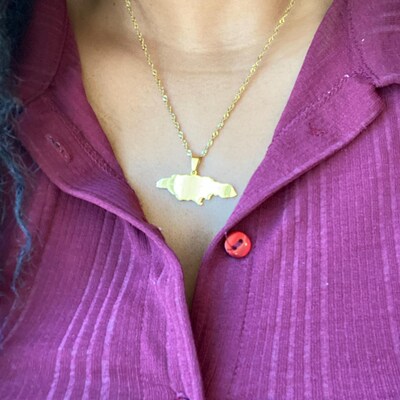 Cuba Map Outline Pendant Necklace cuba Flag Charm Necklace cuban ...