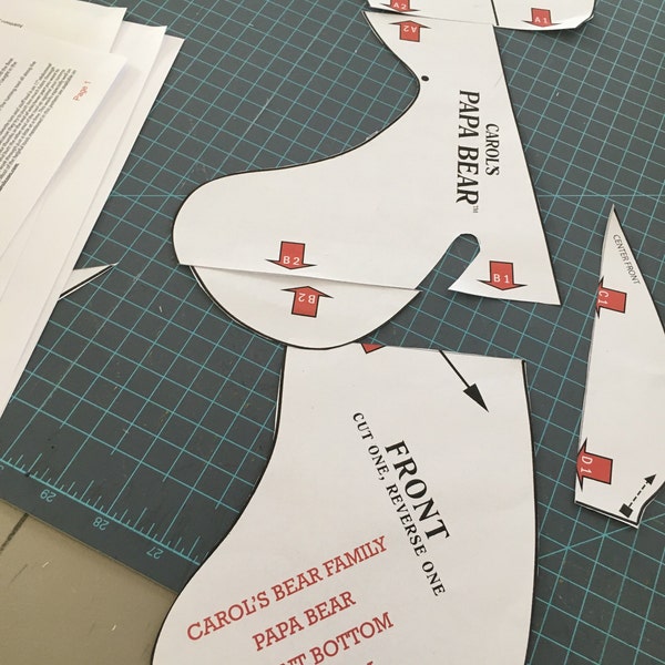 Bear Family 2-piece Patterns PDF by Carols Zoo - Perfect Craft Project ...