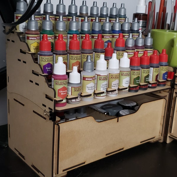 40 Bottle Vallejo/army Painter Modular Paint Rack - Etsy