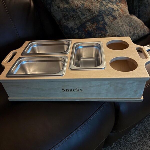 Couchbar – Wooden Drink and Snack Holder for the Sofa - Snack Bar ...