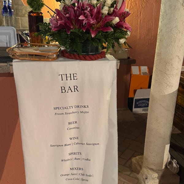 Fabric Bar Sign, Wedding Bar Menu, Custom Linen Bar Sign, Bar Sign ...