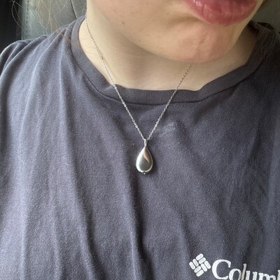 Gold Mini Teardrop Cremation Urn Necklace Urn Jewelry Ash Urn Necklace ...