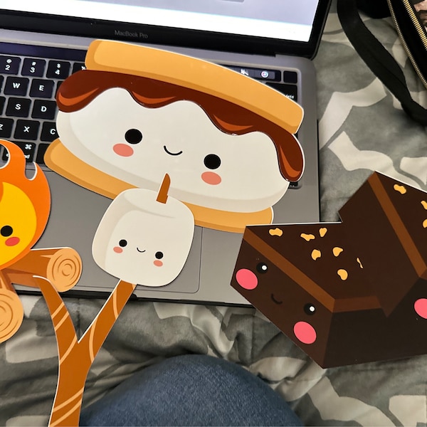 Kawaii S'mores Clipart - Cute Smore Clip Art Set - Instant Download ...
