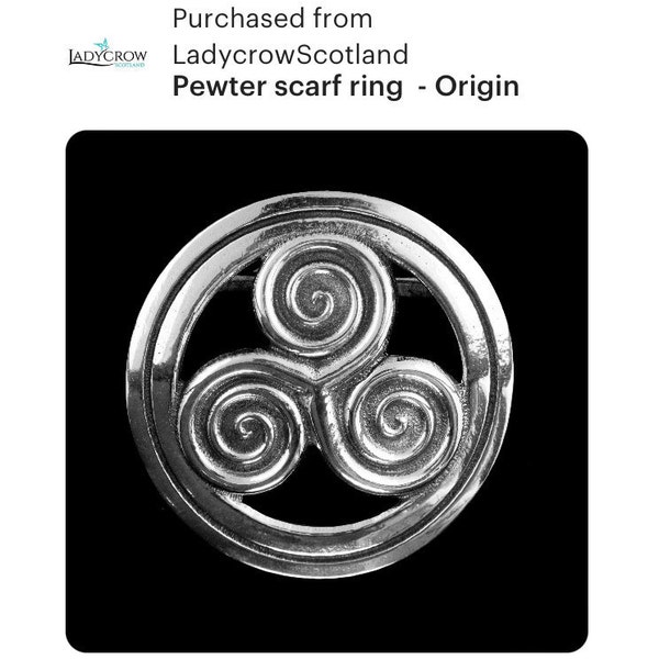 Pewter Scarf Ring - Dragonfly - Etsy