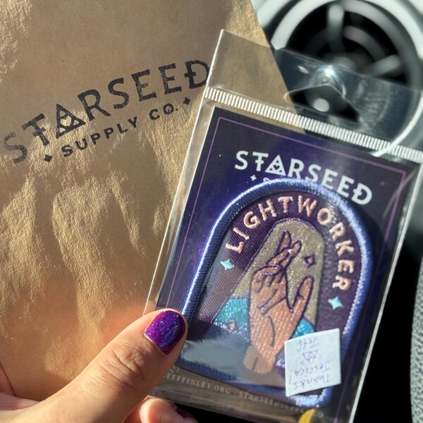 Starseed Patch - New Age Esoteric Fashion - 2" Iron on Embroidered ...