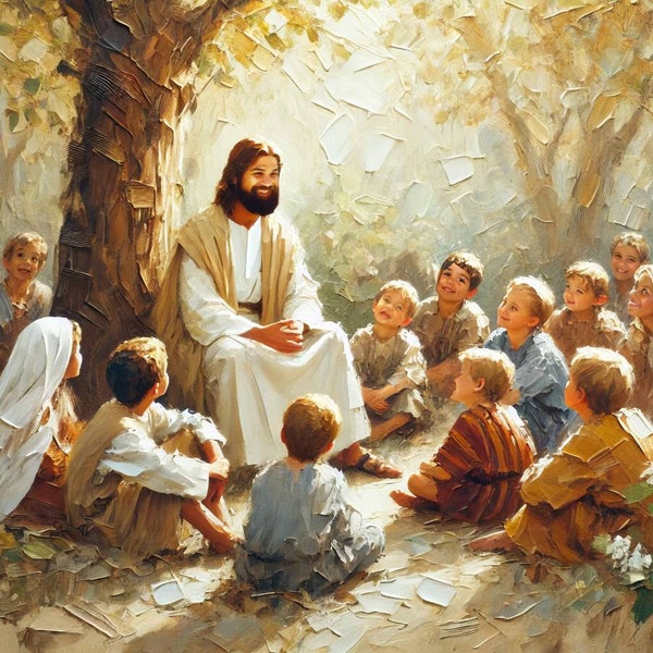 Sacred Scene in Peace, Wall Art Inspired by Faith and Peace, Love ...