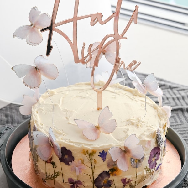80pc Edible Pressed Flowers Cake Toppers, Dried Edible Flowers, Edible ...