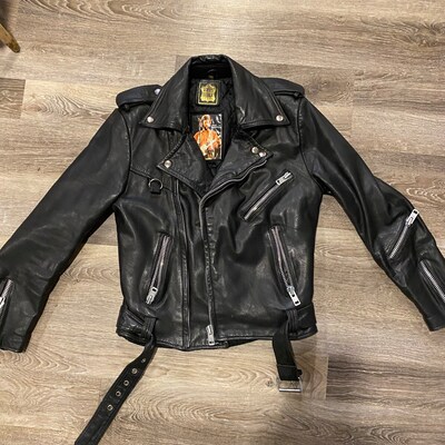 Very Rare Vintage 90s TARI Retro Style Distressed Leather Motorcycle ...