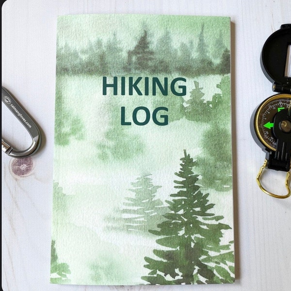 Hiking Journal, Hikers Log Book, Hiking Trail, Notebook, Hiking Gift ...