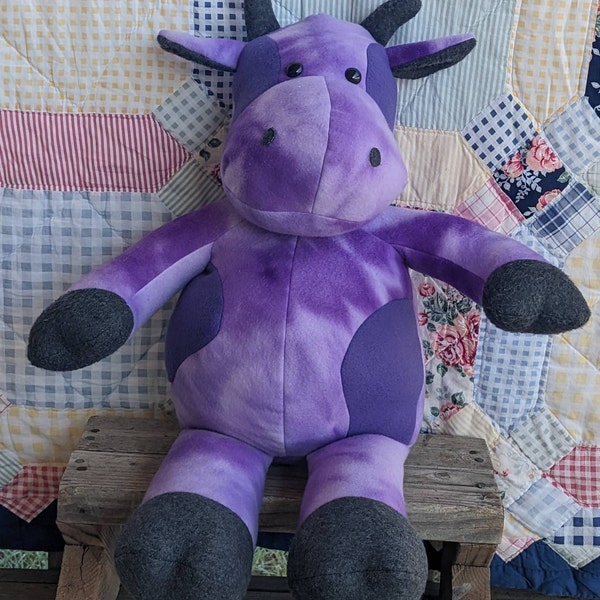 Mootilda Cow PDF Sewing Pattern 19" Plush Stuffed Animal Weighted ...