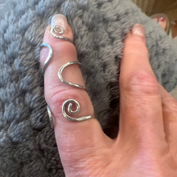 EDS Finger Splint Sterling Silver 925 for Both Joints Adjustable - Etsy