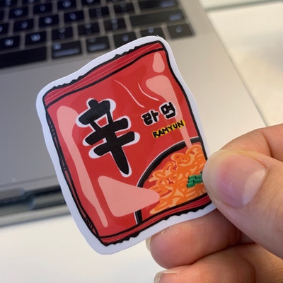Korean Ramen Sticker, Shin Ramen Sticker, Korean Sticker, Spicy Sticker ...