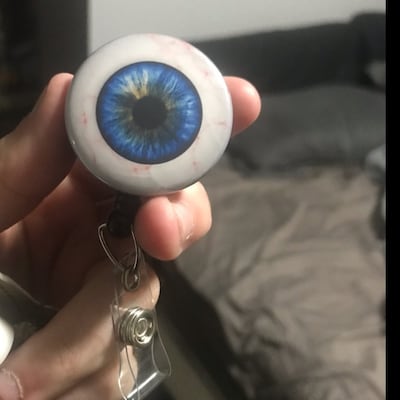 Anatomical Eye Reel Medical Badge Holder Eyeball Medical ID Badge ...