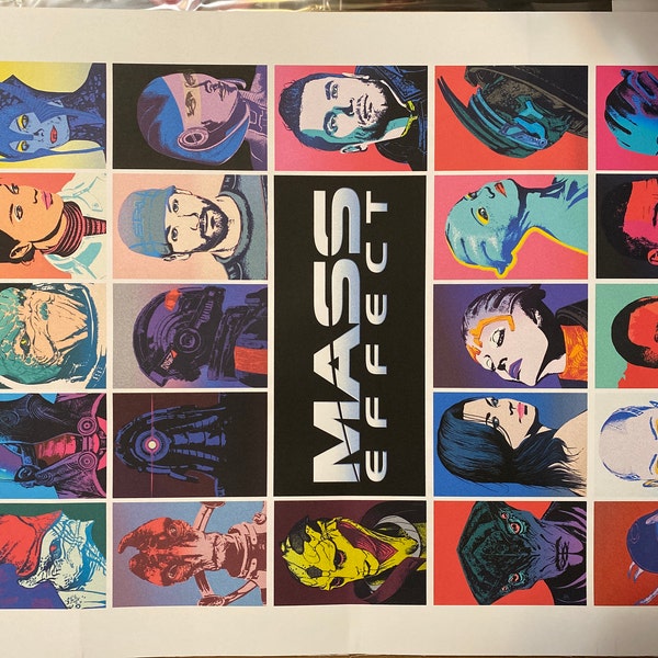 Mass Effect Pop Art Inspired Poster - Etsy Canada