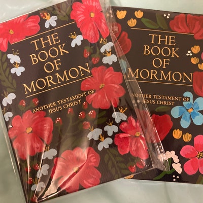 Painted Books of Mormon - Etsy