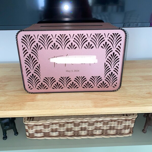 Wedding Card Box, Wedding Card Box With Slot, Wedding Box for Cards ...