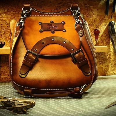 Shoulder Bag Leather Pattern PDF Leather Purse Digital Template - Etsy