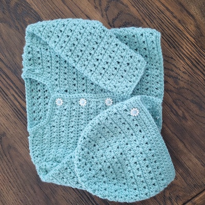 PDF Vintage Baby Knitting Pattern Matinee Lacy Pram Set Bonnet Bootees ...