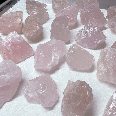 Madagascar Rose Quartz Rough Natural Stones: Choose Ounces or Lb Bulk ...