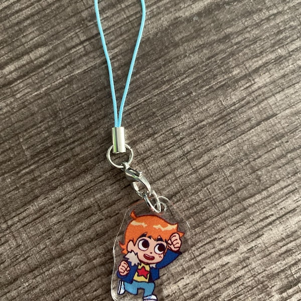 Scott Pilgrim Mini Acrylic Phone Charm Keychains - Etsy