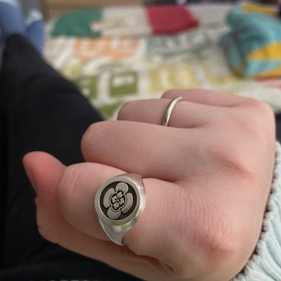 Japanese Kamon Ring Paulownia Maruni Gosan Kiri Signet Ring Japanese ...