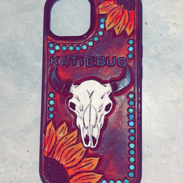 Custom Bullskull Phone Case - Etsy
