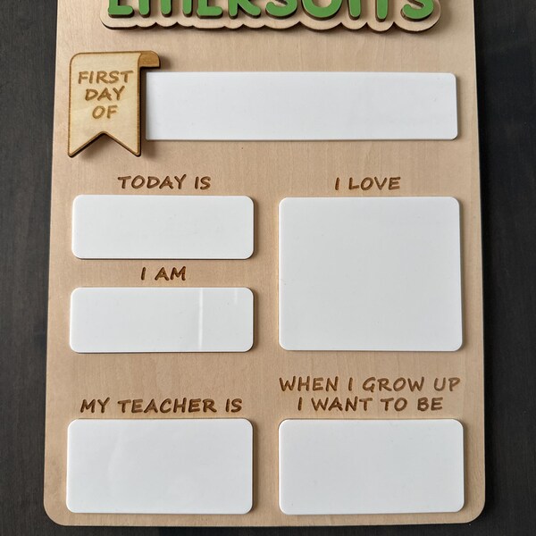 Custom School Years Picture Frame Birth Through Graduation, Pre K to ...