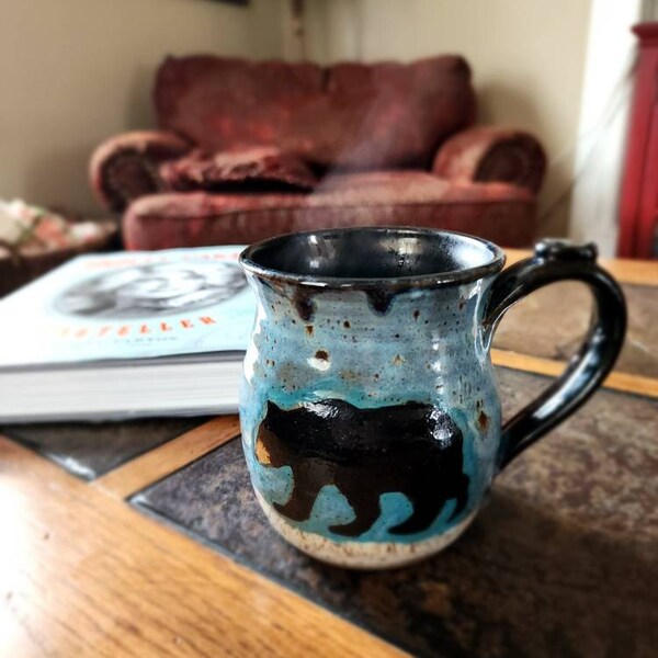 Speckled Aqua Soup Mug, Aqua Chowder Bowl, 22 Oz. Cappuccino Mug ...