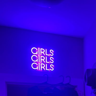 Girls Girls Girls Handmade Custom Led Neon Sign,wedding Light Sign,neon ...