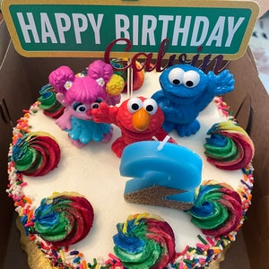 Happy Birthday Street Sign Personalized Happy Birthday Cake Topper ...