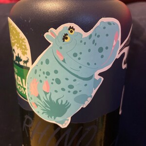Small World Hippo Sticker - Disney World Disneyland Sticker Vinyl - Etsy